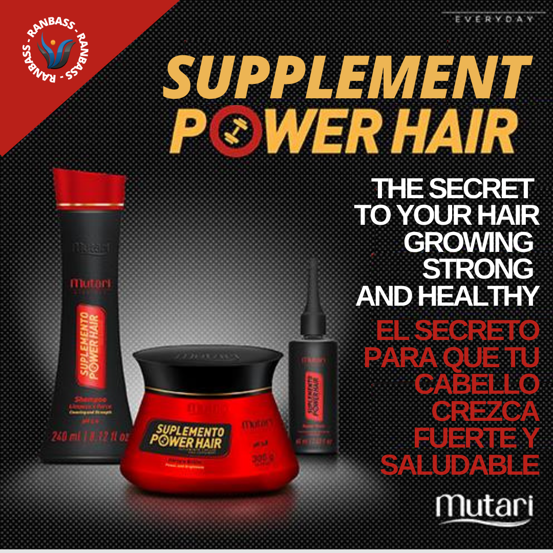 Mutari Power Hair Set - Shampoo 8.12fl oz+ Mask 10.58oz+ Tonic 2.03fl ...
